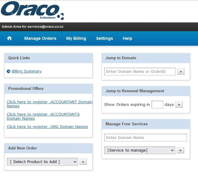 Accessing your Account with Oraco Solutions - Website Solutions New ...
